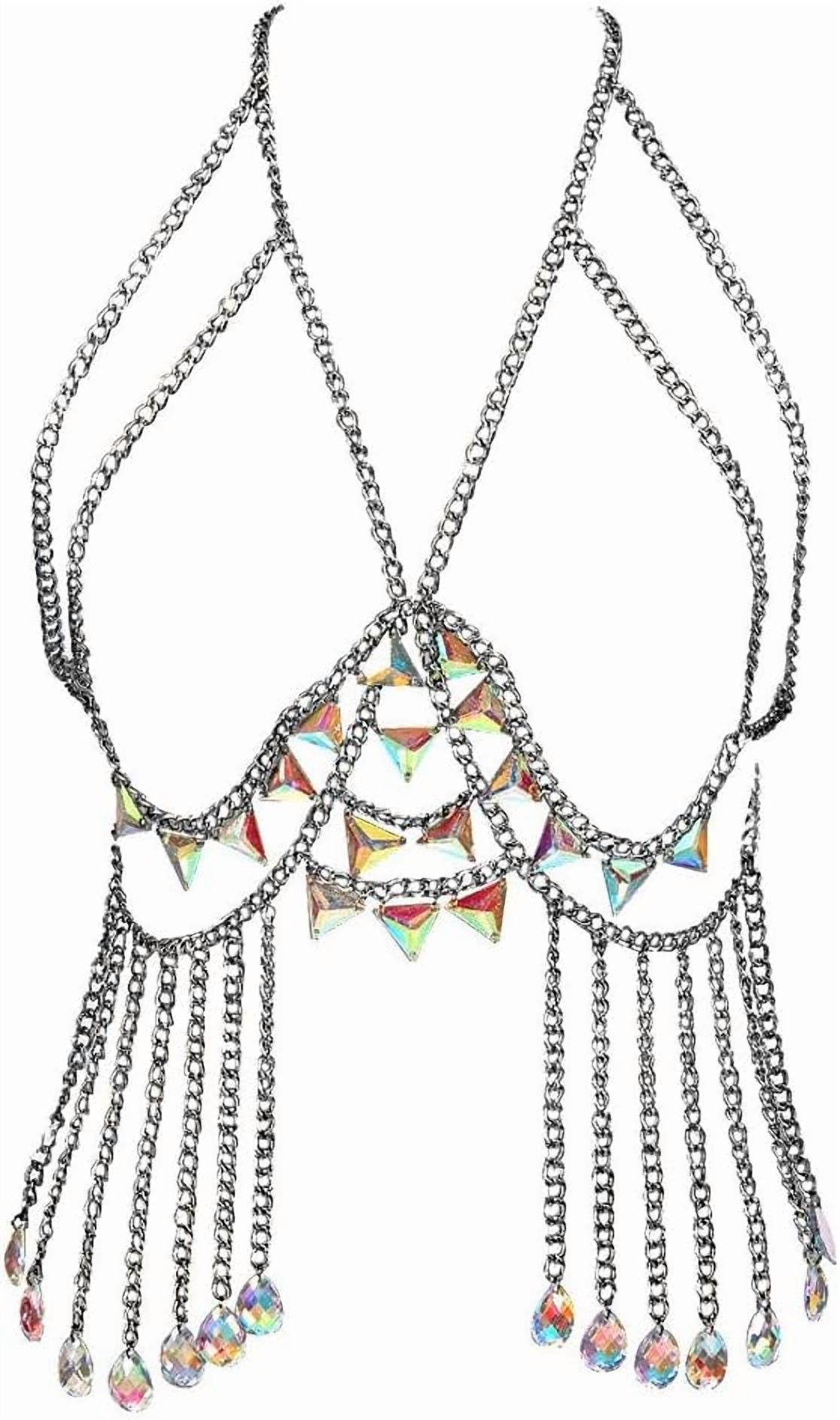 Body Professional Chain Bra Female Beach Bikini Body Harness ...