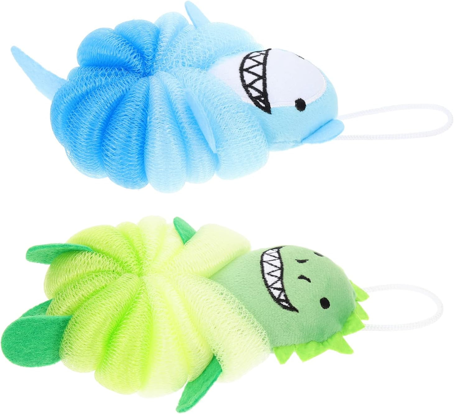 Body Puff 2Pcs Loofah Bath Sponge Body Scrubber Exfoliator Cartoon Kids ...
