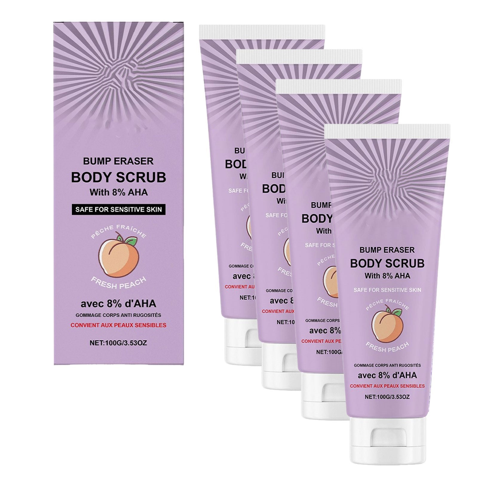 Body Scrub with 8% AHA, Keratosis Pilaris Exfoliator with Glycolic and ...