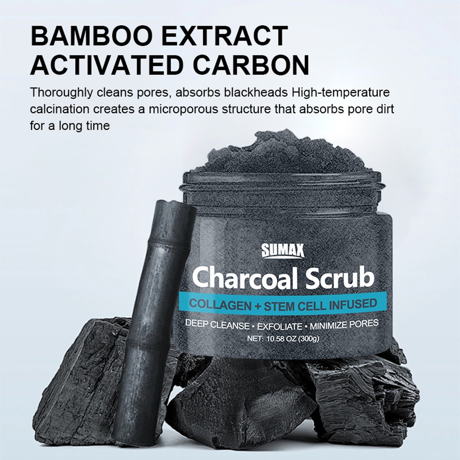 Body Scrub,Exfoliating Body Scrub -Exfoliating Charcoal Scrub with ...
