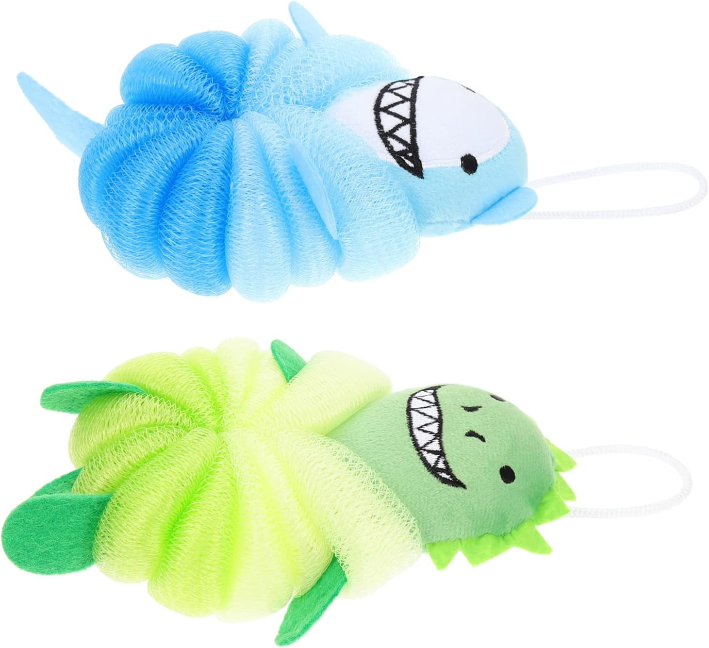 Body Scrubber Cleaning Sponge 2pcs Cute Bath Puff Shower Scrubber Bath ...