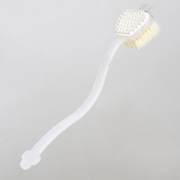 Body Scrubber Double Sided Long Handle Three In One Shower Brush Soft ...