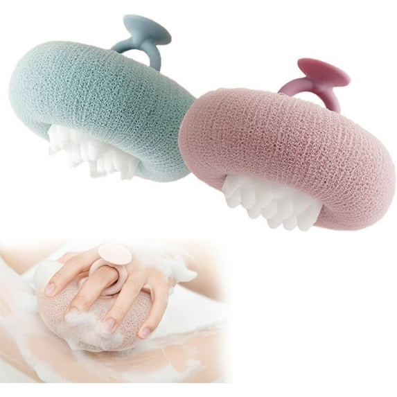Body Scrubber Exfoliator Sunflower Bath Ball, Ultra Soft Sponge ...