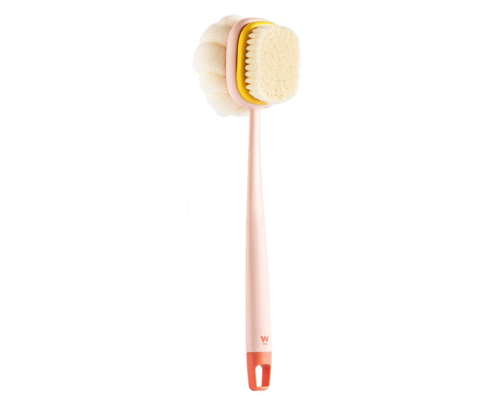 Body Scrubber High-density Exfoliating Long Handle Bath Body Scrubber ...