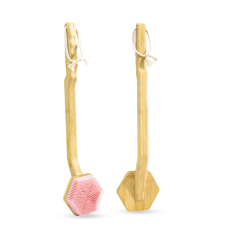 Body Scrubber Long Handle Back Scrubber Body Detachable Bathing Brush ...