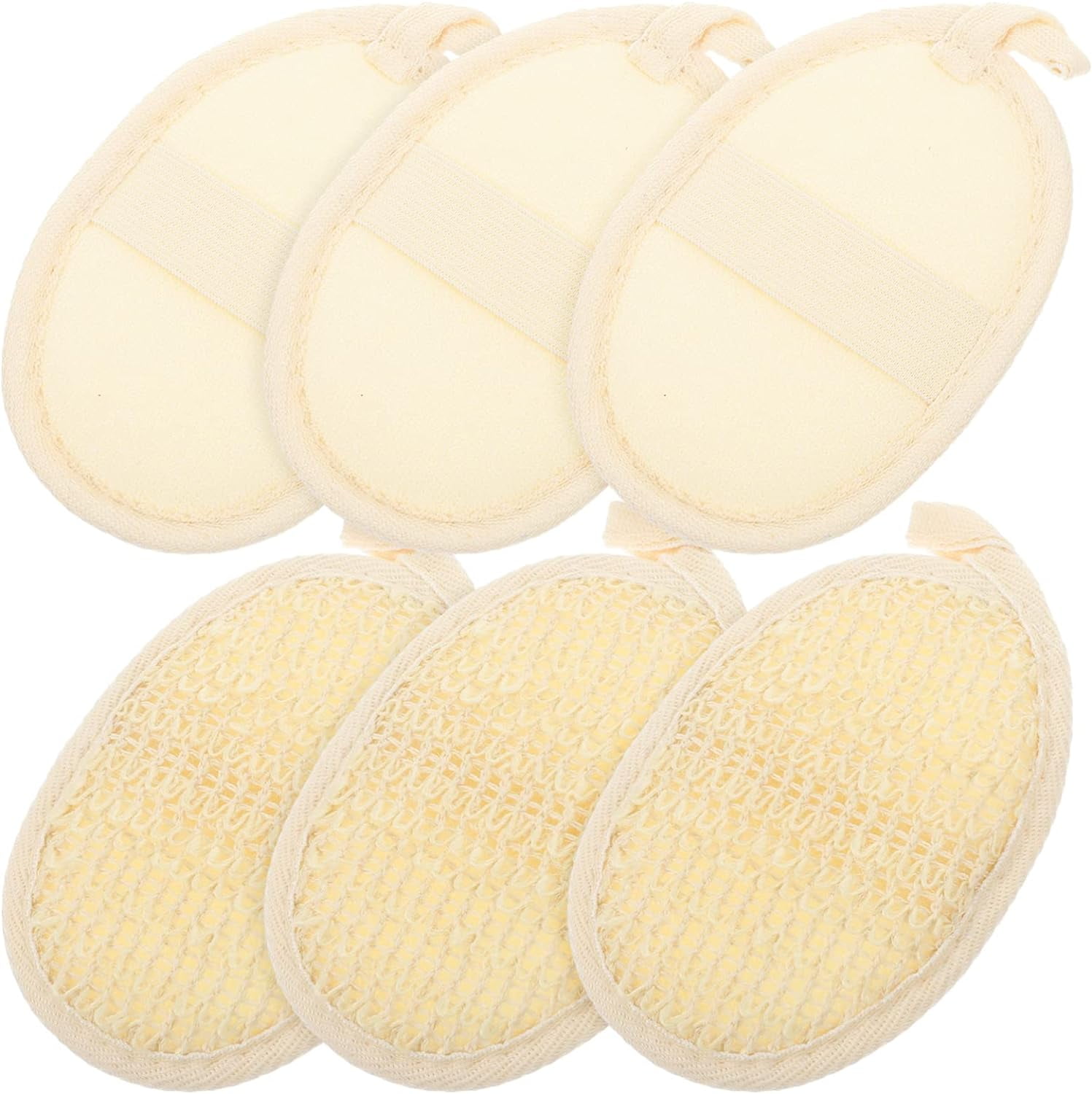 Body Scrubber Body Scrubber Body Scrubber Loofah Sponge 6pcs Natural ...