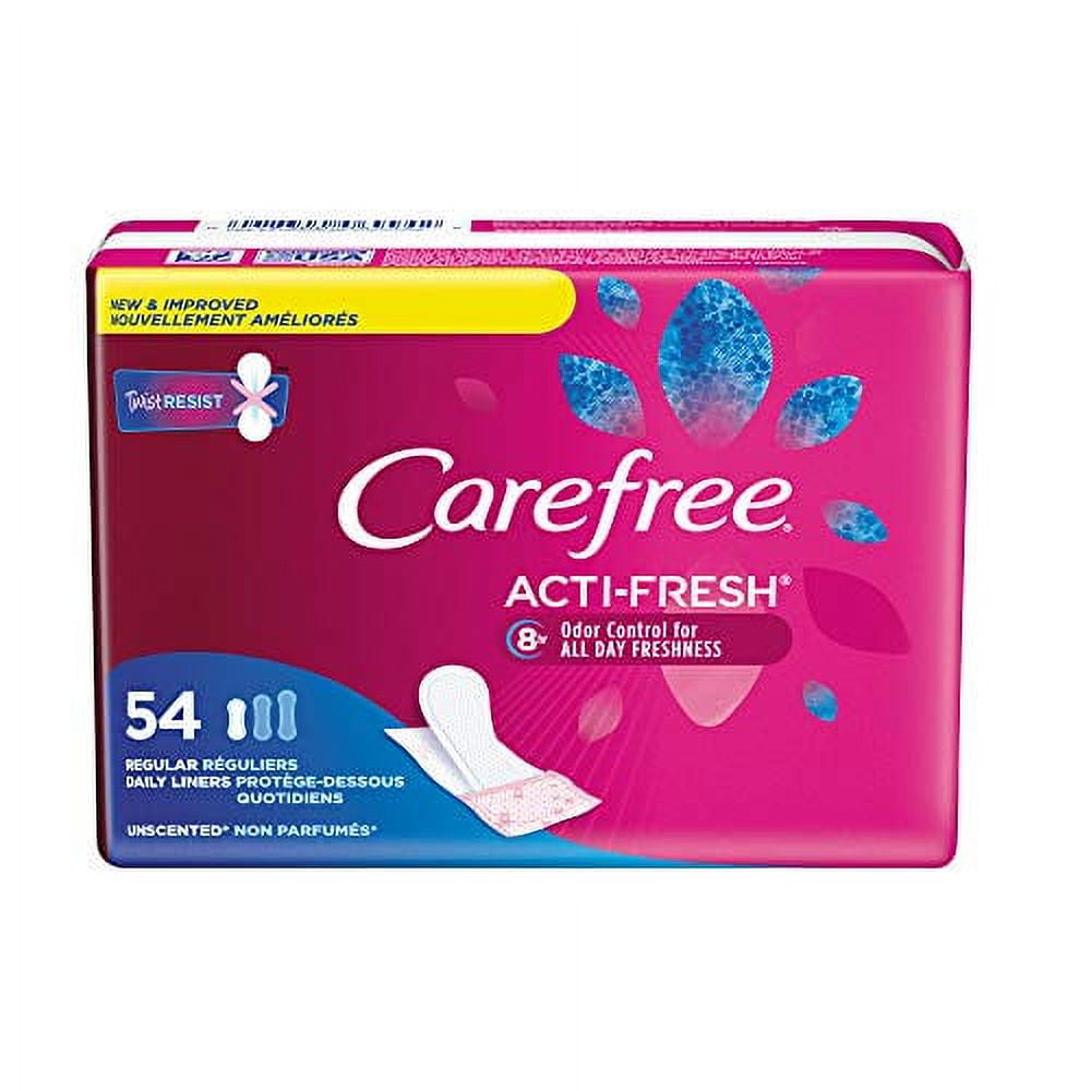 Body Shape Pant Liners, Regular, Multicolor Unscented 54 Count (Pack Of ...