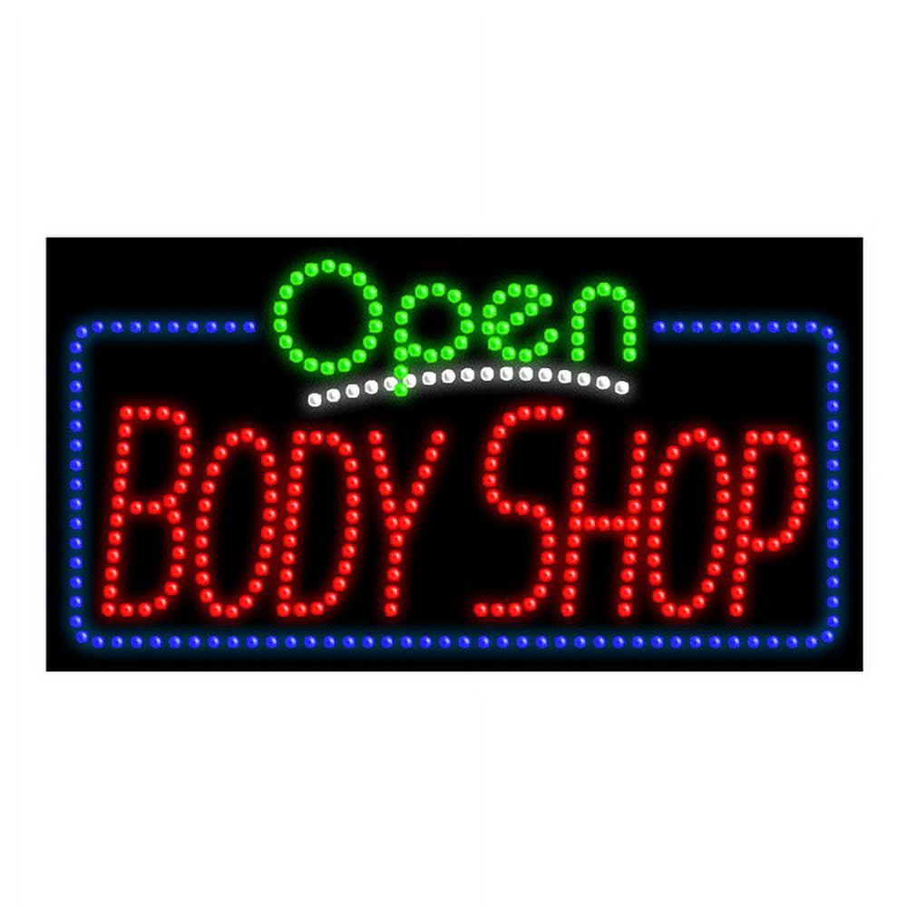 Body Shop-LED Dots Sign Made in USA - Walmart.com