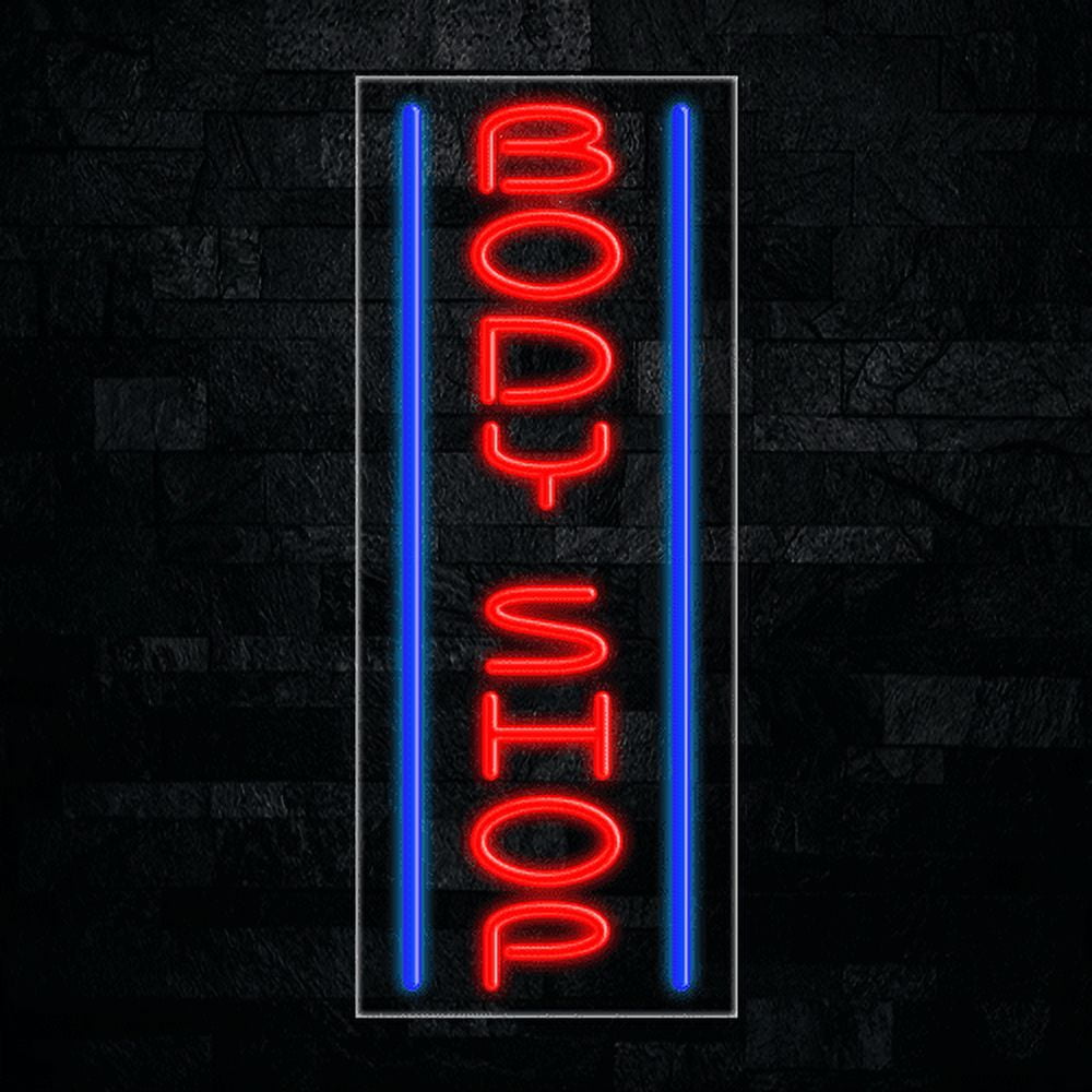 Body Shop LED Neon Sign 12"L x 30"H #31520 - Walmart.com