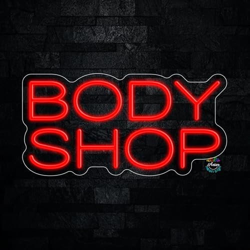 Body Shop LED Neon Sign 20"L x 10"H #32084 - Walmart.com
