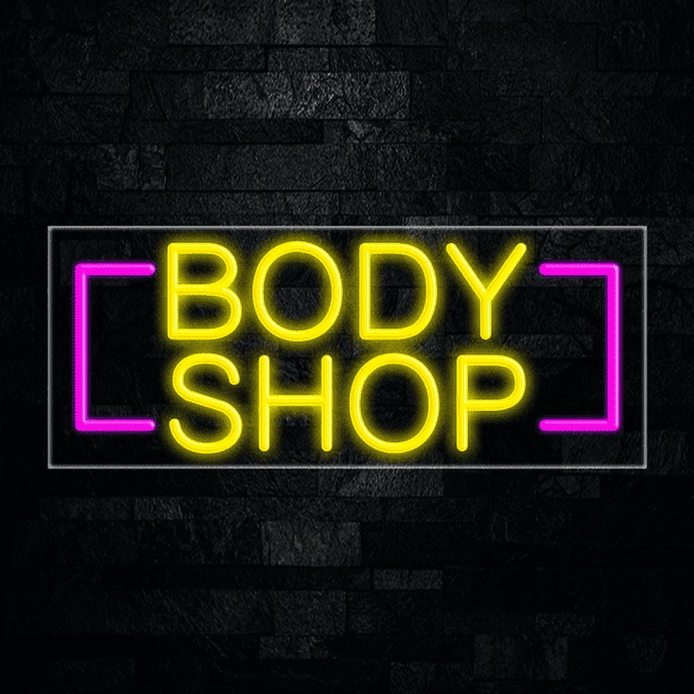 Body Shop-LED Neon Sign 30"L x 12"H #30212 - Walmart.com