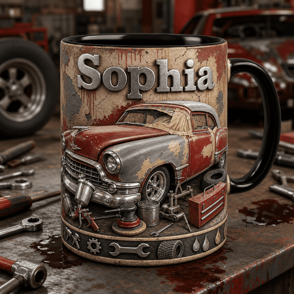 Body Shop Mug 2D Printed 3D Effect Personalized Auto Body Gift ,mug ...