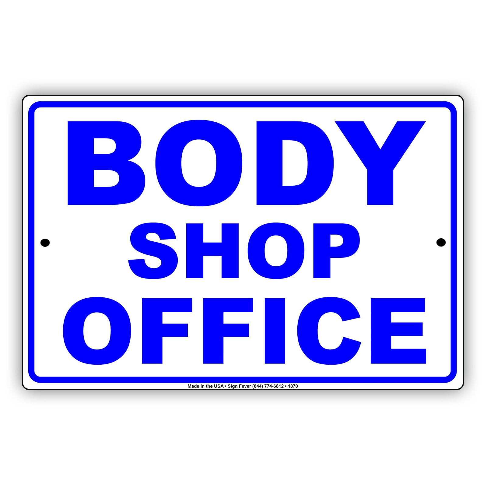 Body Shop Office Car Vehicle Auto Repair Alert Attention Caution ...
