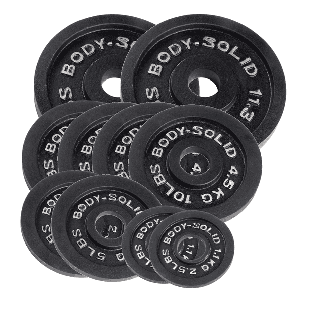 Free Shipping! Body Solid - 105 lb Olympic Plates Weight Set - Walmart.com