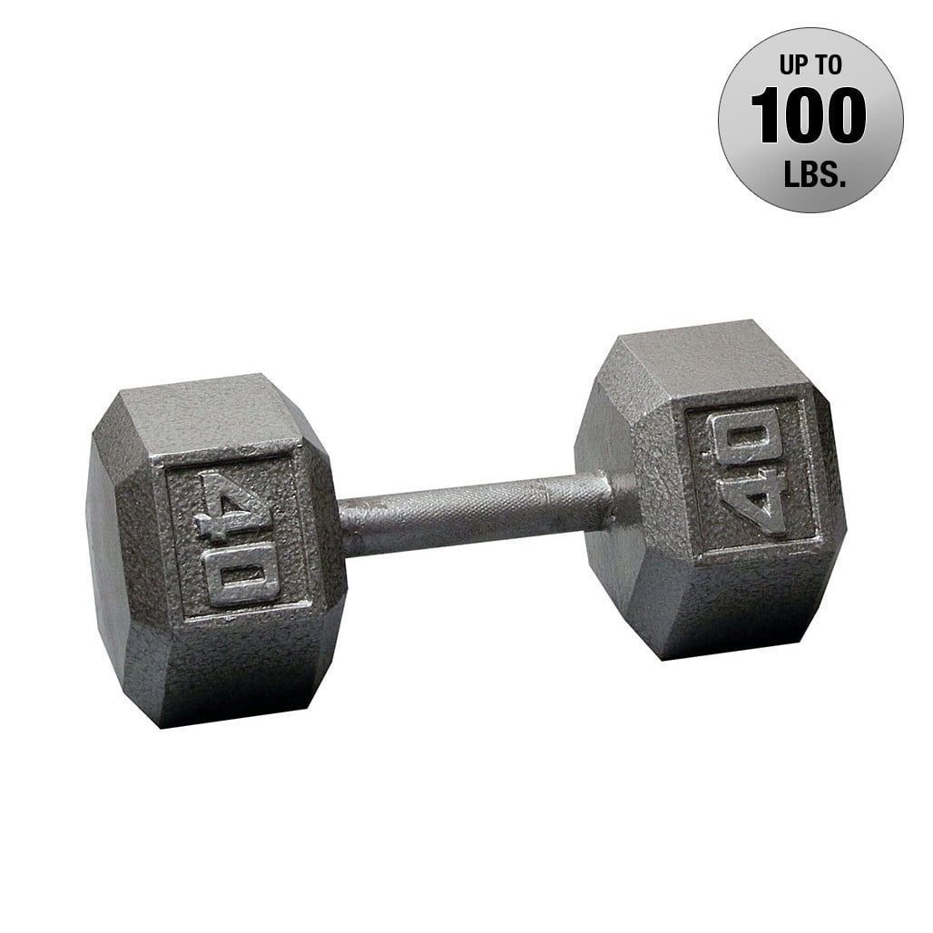 Body-Solid Cast Iron Hex Dumbbells, from 1 to 100 lb. 1 lb. - Walmart.com
