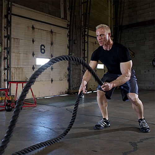 Body-Solid Fitness Training Battle Rope - Heavy Weighted Training Ropes ...
