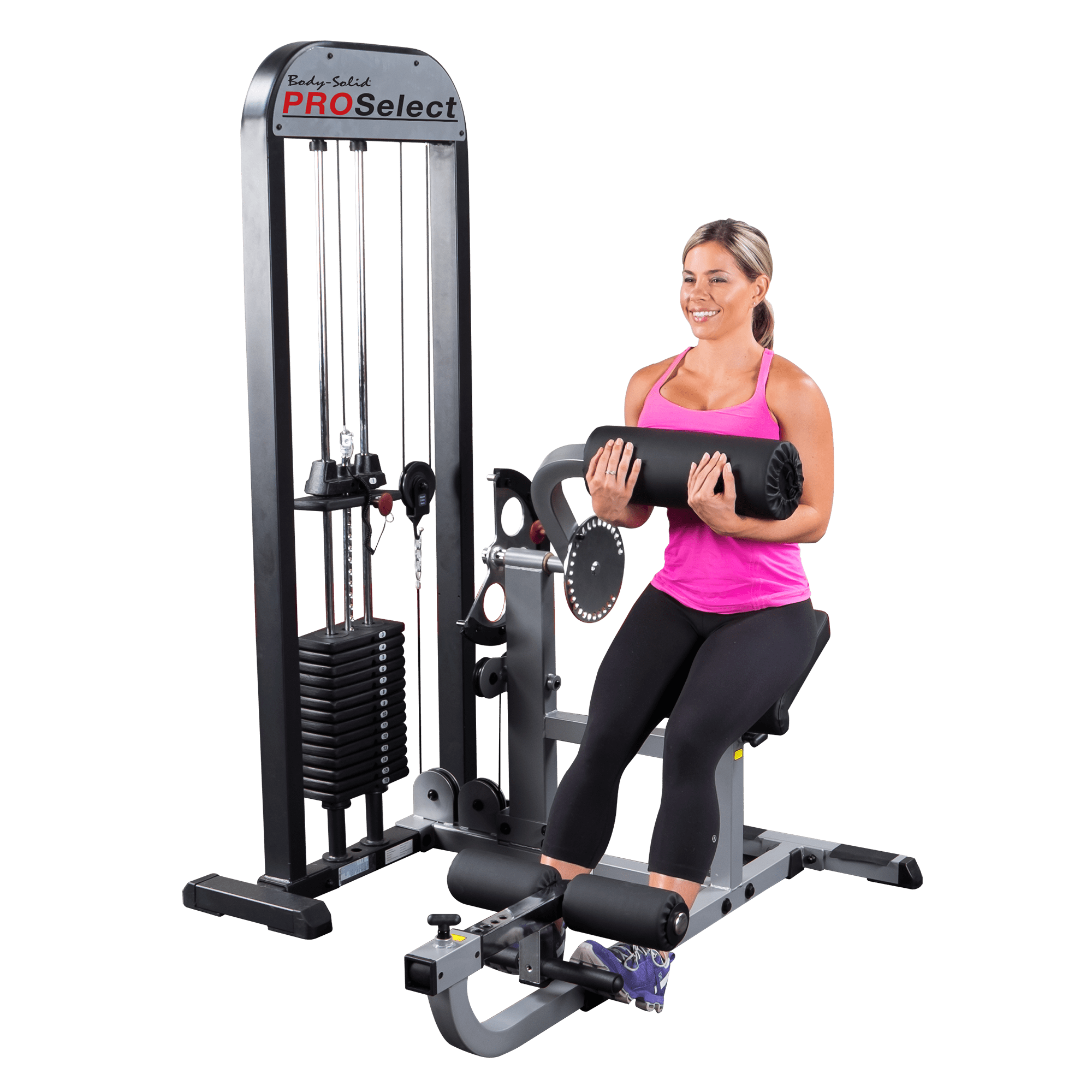 Body Solid - GCAB-STK Pro Select Ab/Back Selectorized 210LB Stack - Walmart.com