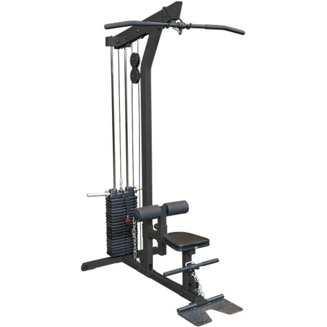 Body Solid GLM85B-3 310 lbs Stack Pro LAT Machine - Sculpt Stronger Space-Saving - Black ...