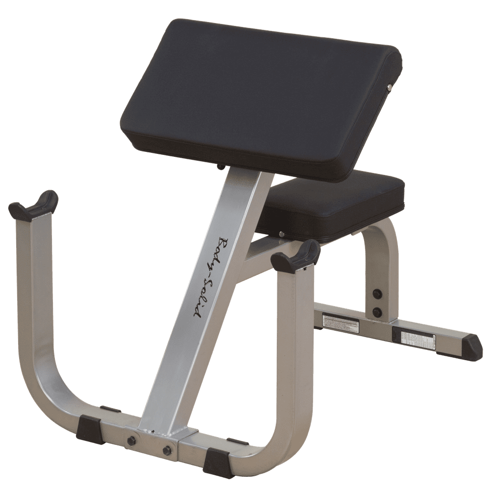 Body Solid Home Gym Fitness Equipment: Heavy-Duty Preacher Curl Bench ...
