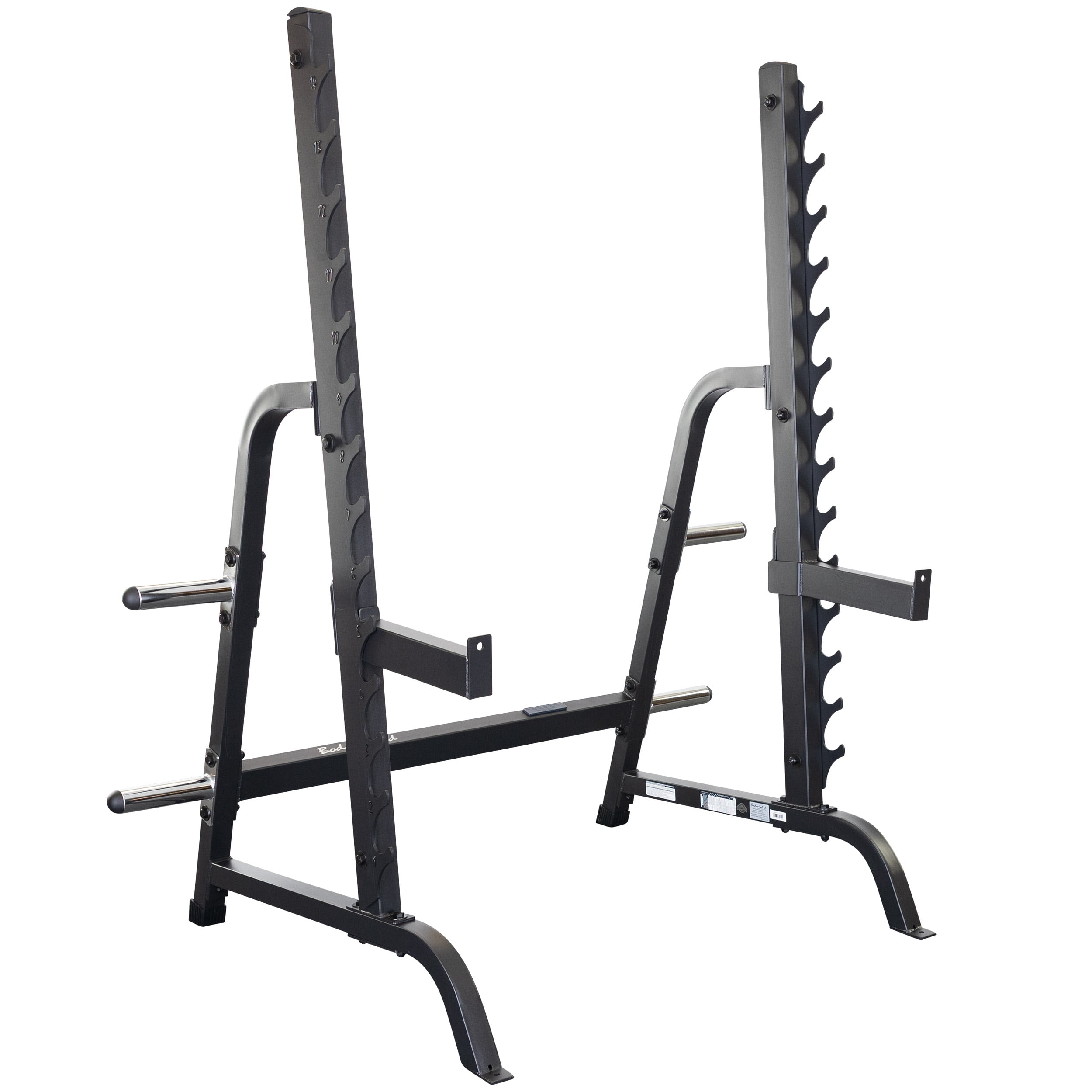 Body Solid GPR370 Multi Press Rack, Heavy-Duty, 14-Position, 4 Olympic ...