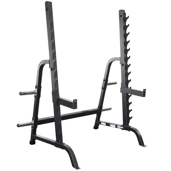 Body Solid GPR370 Multi Press Rack, Heavy-Duty, 14-Position, 4 Olympic ...