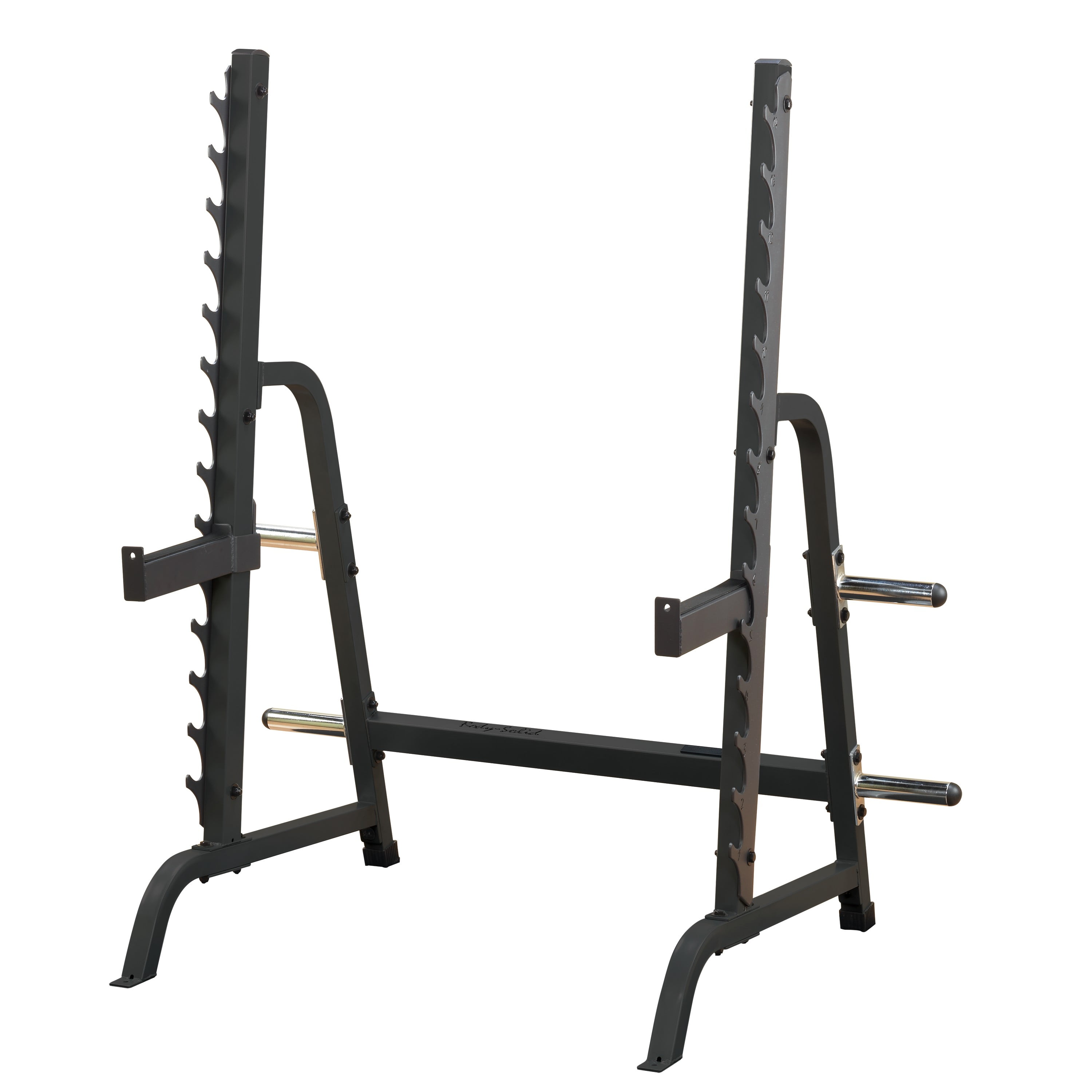Body Solid GPR370 Multi Press Rack, Heavy-Duty, 14-Position, 4 Olympic ...