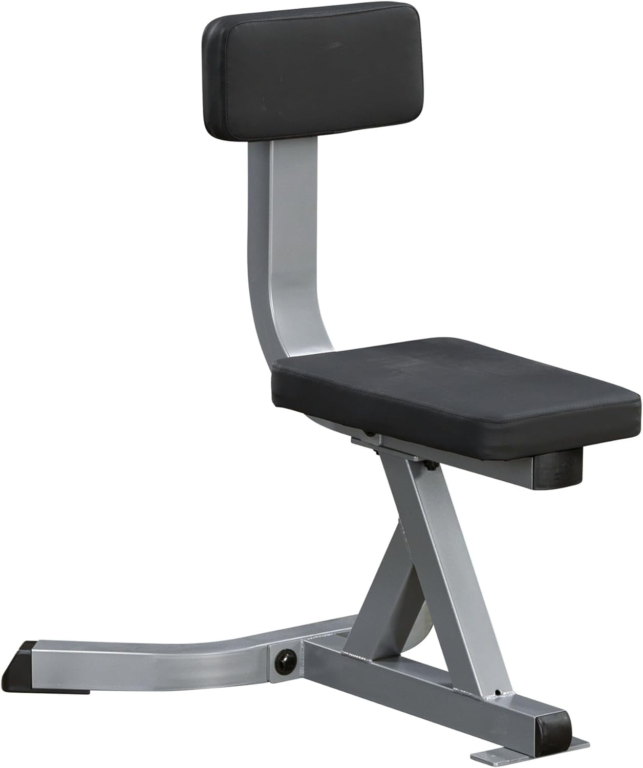 Body-Solid (GST20) Utility Stool for Seated Curls with Dumbbells and ...