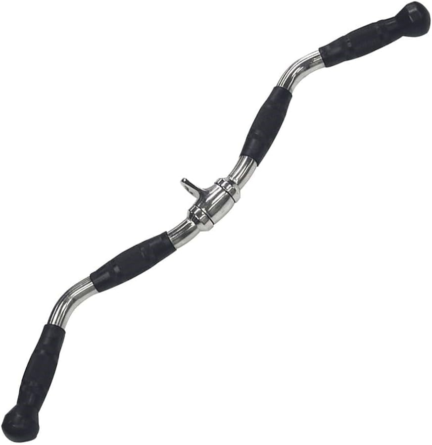 Body-Solid Home Gym LAT Pulldown Revolving Curl Bar Attachment for Cable Machine - Lat Pull Down ...