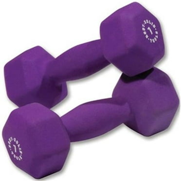 MADOG Set of 2 Neoprene Coated Dumbbell Hand Weights, Anti-Roll Non ...