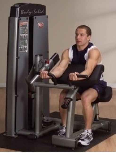 Body-Solid Pro Dual Bicep & Tricep Machine, Commercial Use, 40x52x62 ...