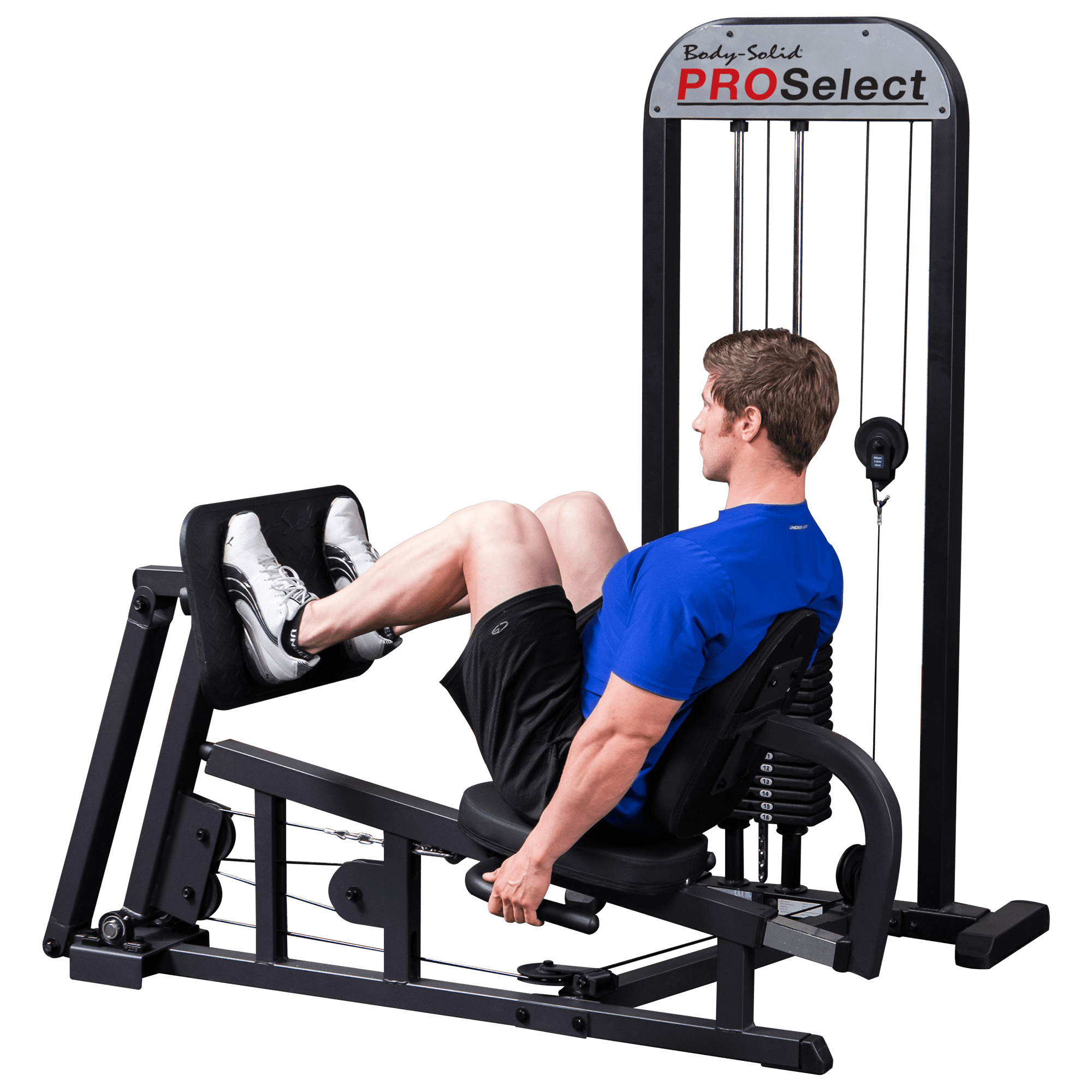 Body Solid Pro-Select Leg Press Machine with 310lb Weight Stack - Walmart.com