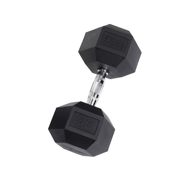 Body-Solid Rubber Hex Dumbbell (35-120 lb.) - Walmart.com
