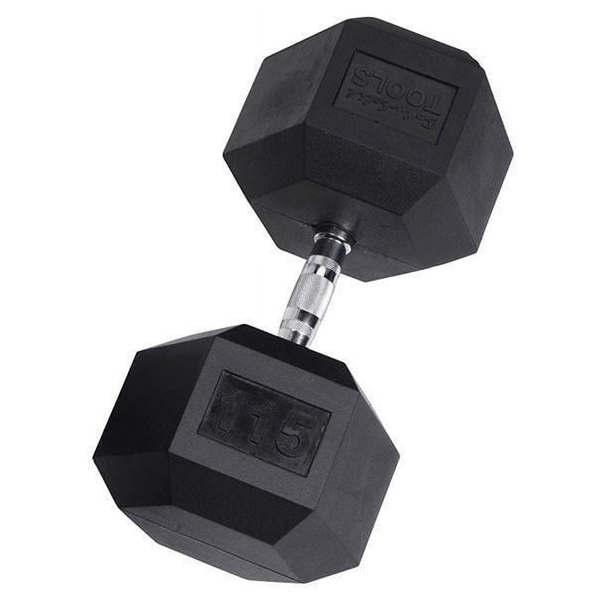 Body-Solid Rubber Hex Dumbbells, 3 to 120 lbs. 120 lb. - Walmart.com