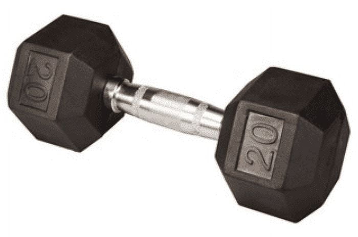 Body Solid SDR20 Rubber Coated Hex Dumbbell 20 lbs. (New) - Walmart.com