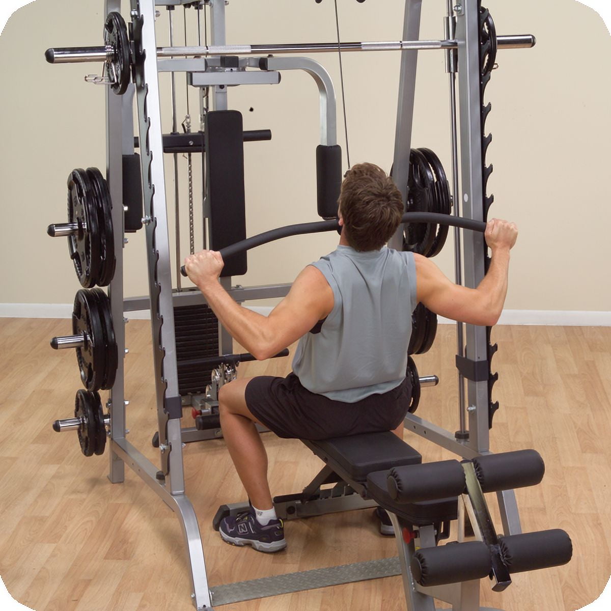 Body-Solid Smith Machine Lat Attachment - Walmart.com