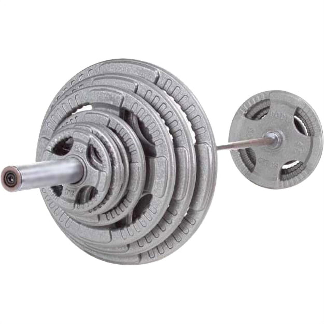 Body-Solid Steel Grip Olympic Set 355 lbs Weight Set OST355 Plates Only ...