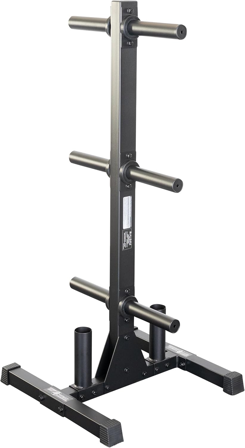 Body-Solid Weight Tree Rack for Olympic Plates - Bumper Plate Storage ...