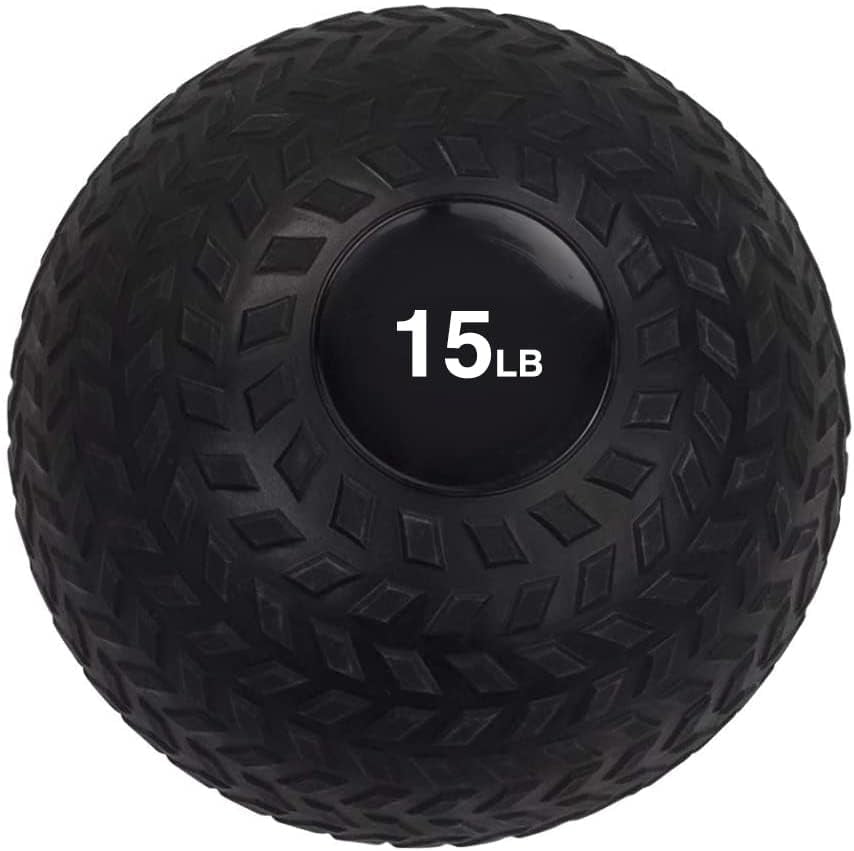 Body Sport 10-Pound Slam Ball with Tread Surface, Versatile, Workout ...