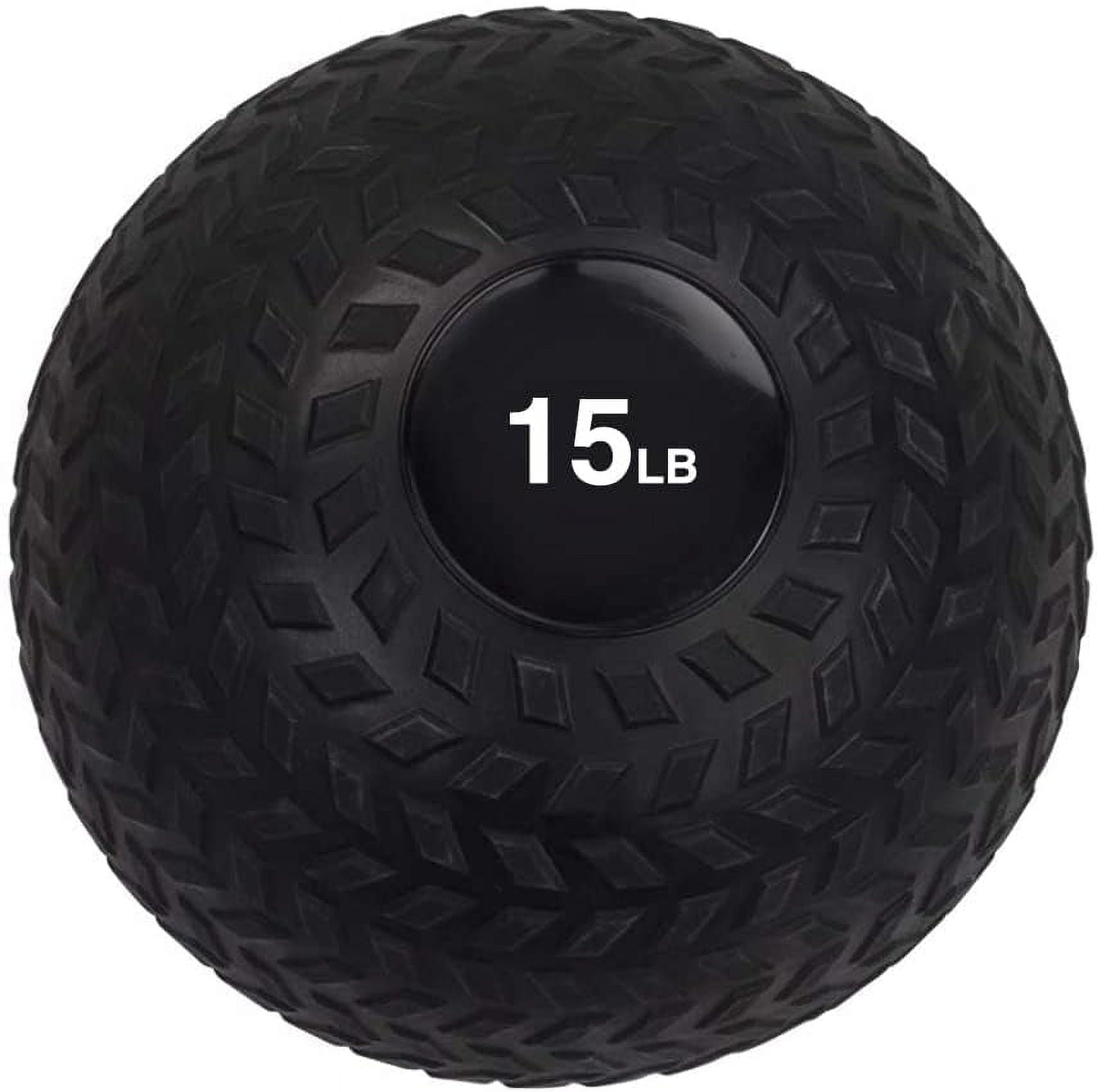 Body Sport 15-Pound Slam Ball with Tread Surface, Versatile, Workout ...
