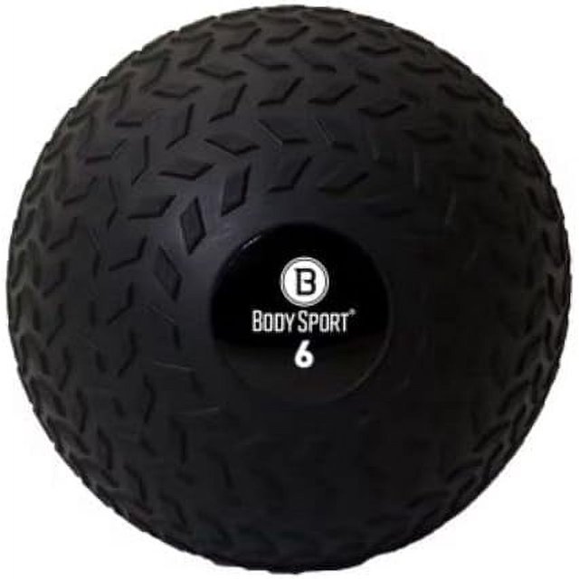 Body Sport 6-Pound Slam Ball with Tread Surface, Versatile, Workout ...