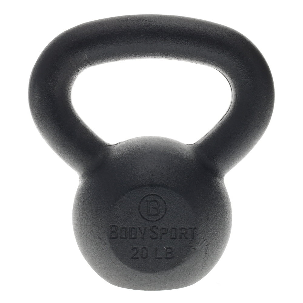 Body Sport Cast Iron Kettlebell, 20 lb. - Professional Weight Training ...