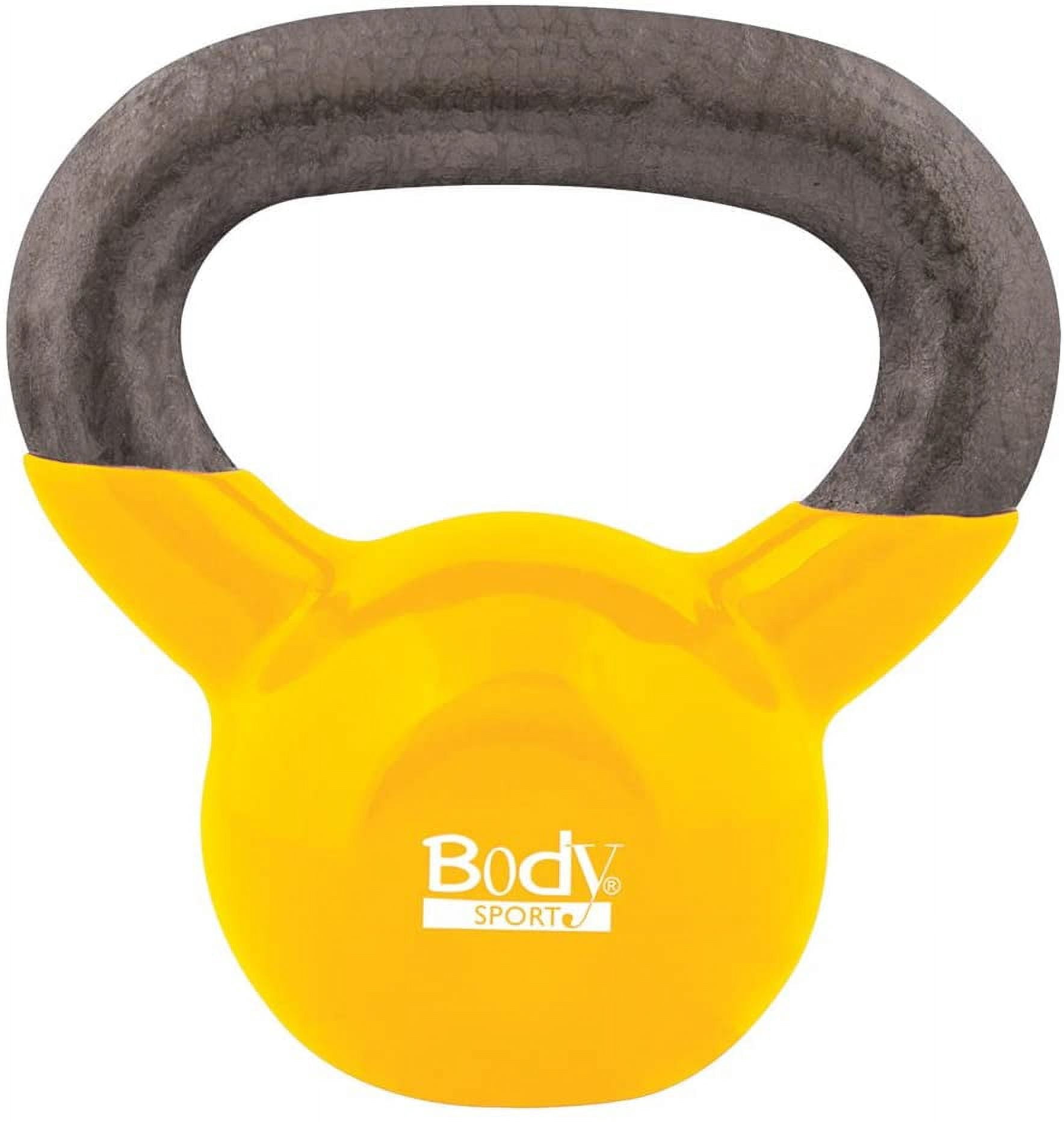 Free Shipping! Body Sport Cast Iron Vinyl Coated Kettlebells, 50 lb ...