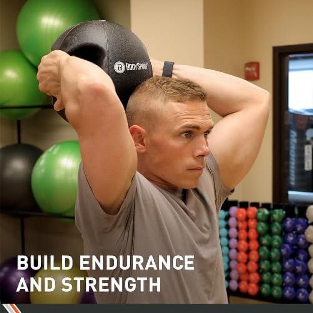 Body Sport Double Grip Medicine Ball, 16 lb. - Strength Training ...