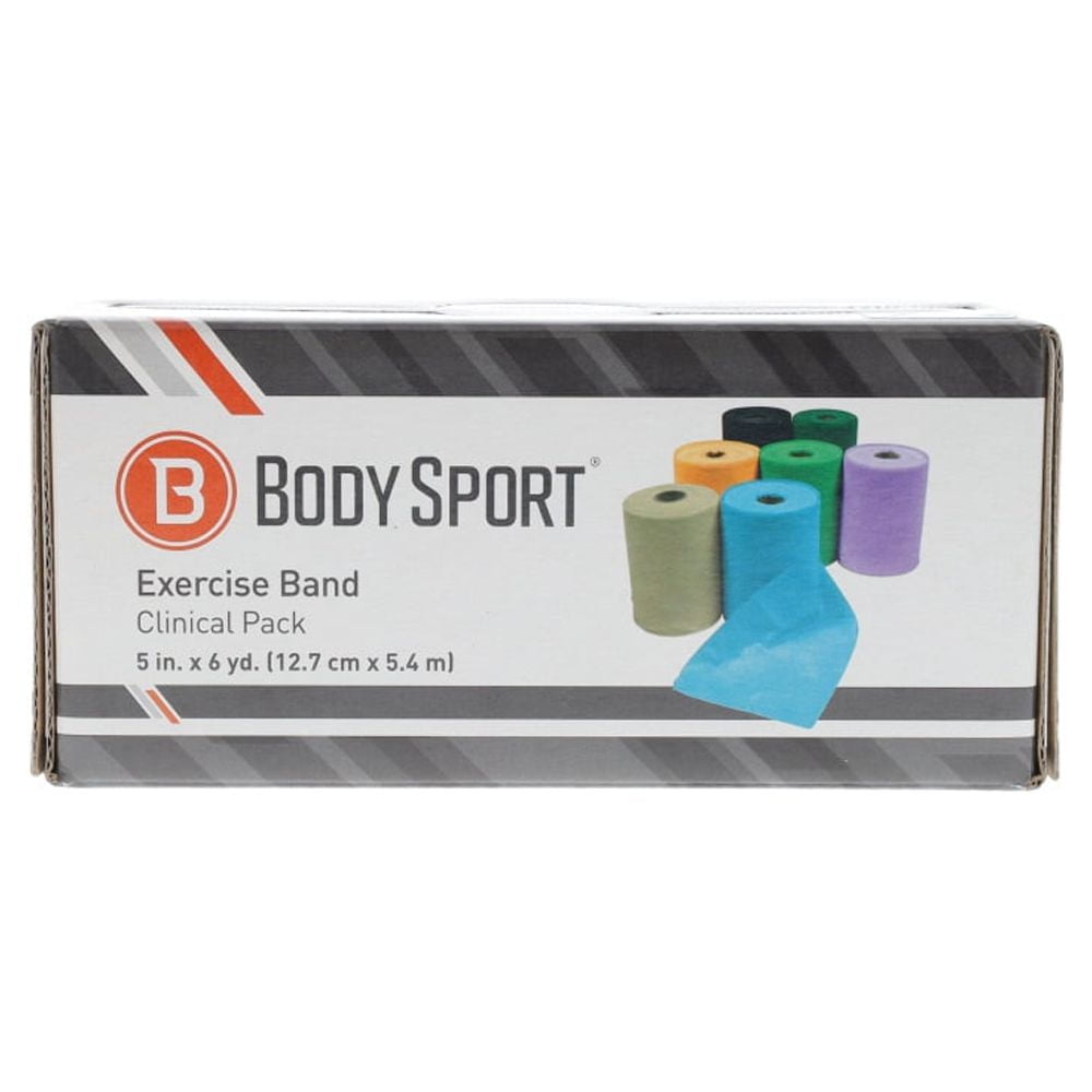 Body Sport Exercise Band, 5 in. x 6 yd., Medium Resistance ...