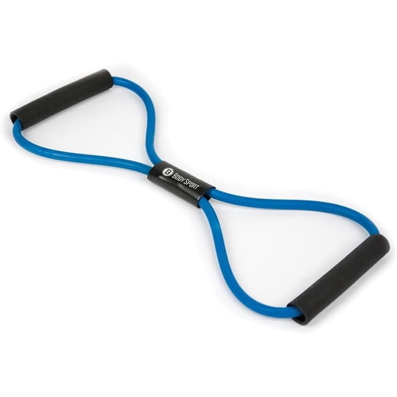 Body Sport Figure 8 Loop Tube, Heavy Resistance, Yellow, Stretching ...