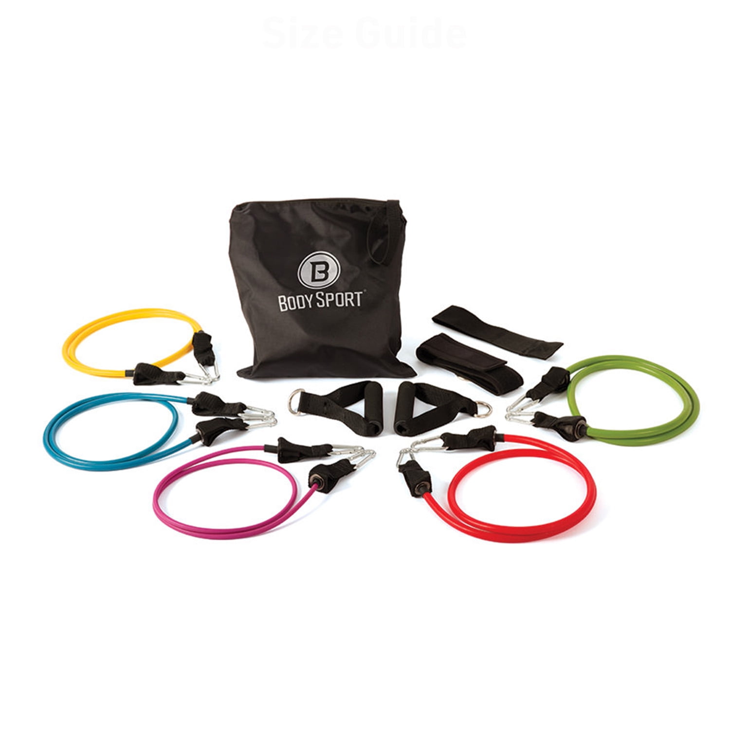 Body Sport Resistance Tube Kit (Set of 5) - Exercise Band Equipment for ...