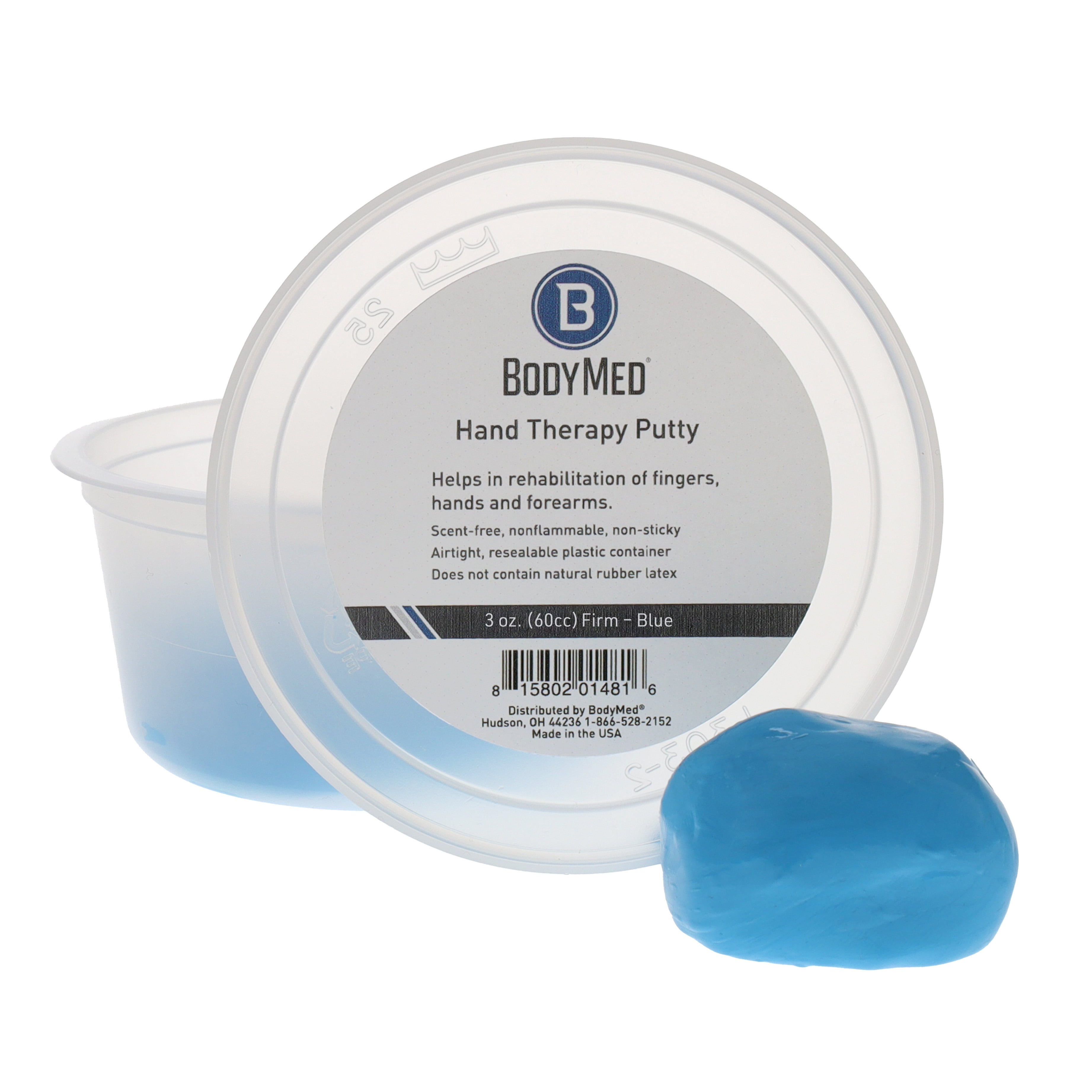 Body Sport Standard Hand Therapy Putty, Blue, 3 Oz., Firm ...