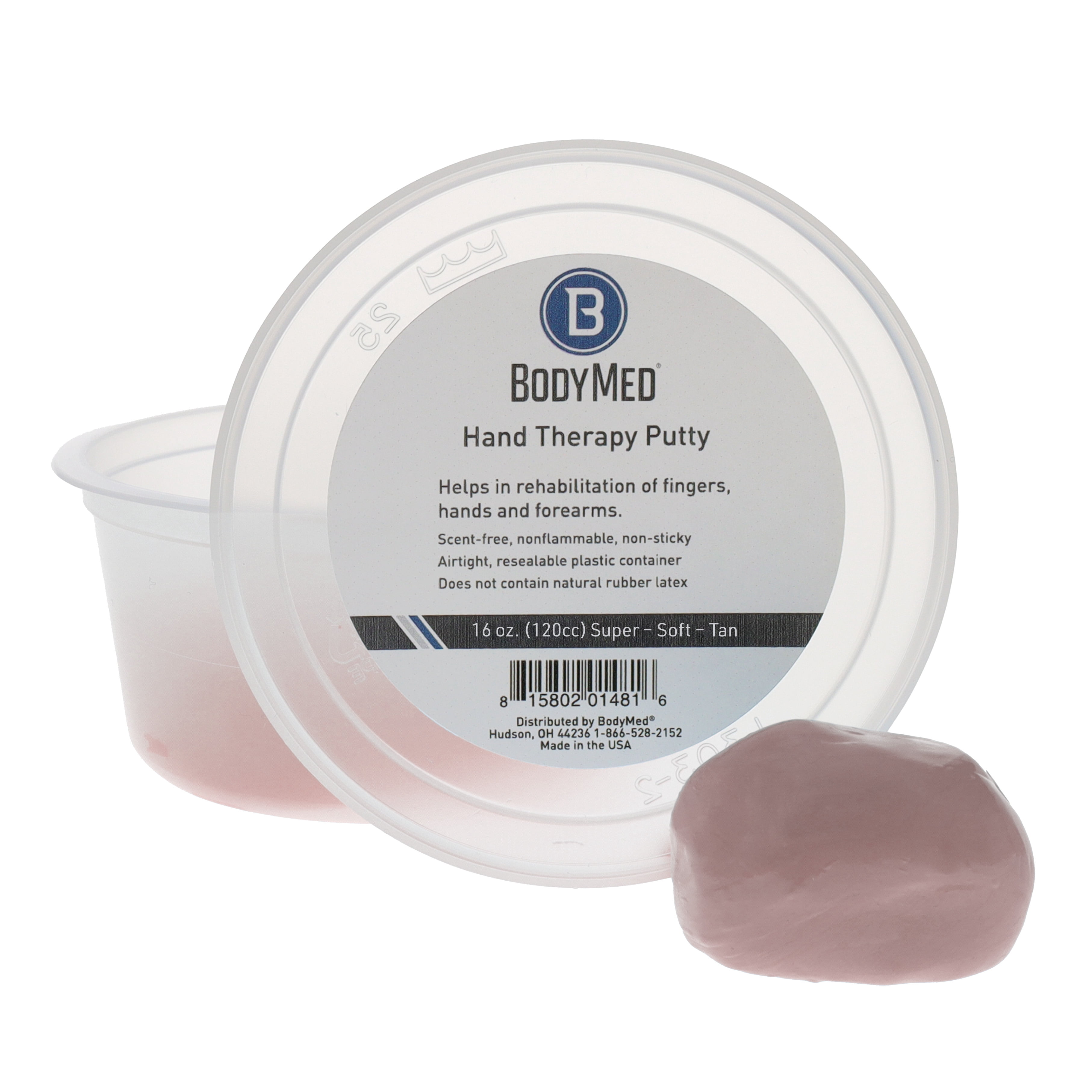 Body Sport Standard Hand Therapy Putty, Tan, 16 Oz., Superior-Soft ...