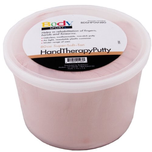 Body Sport Standard Hand Therapy Putty, Tan, 80 Oz., Superior-Soft ...