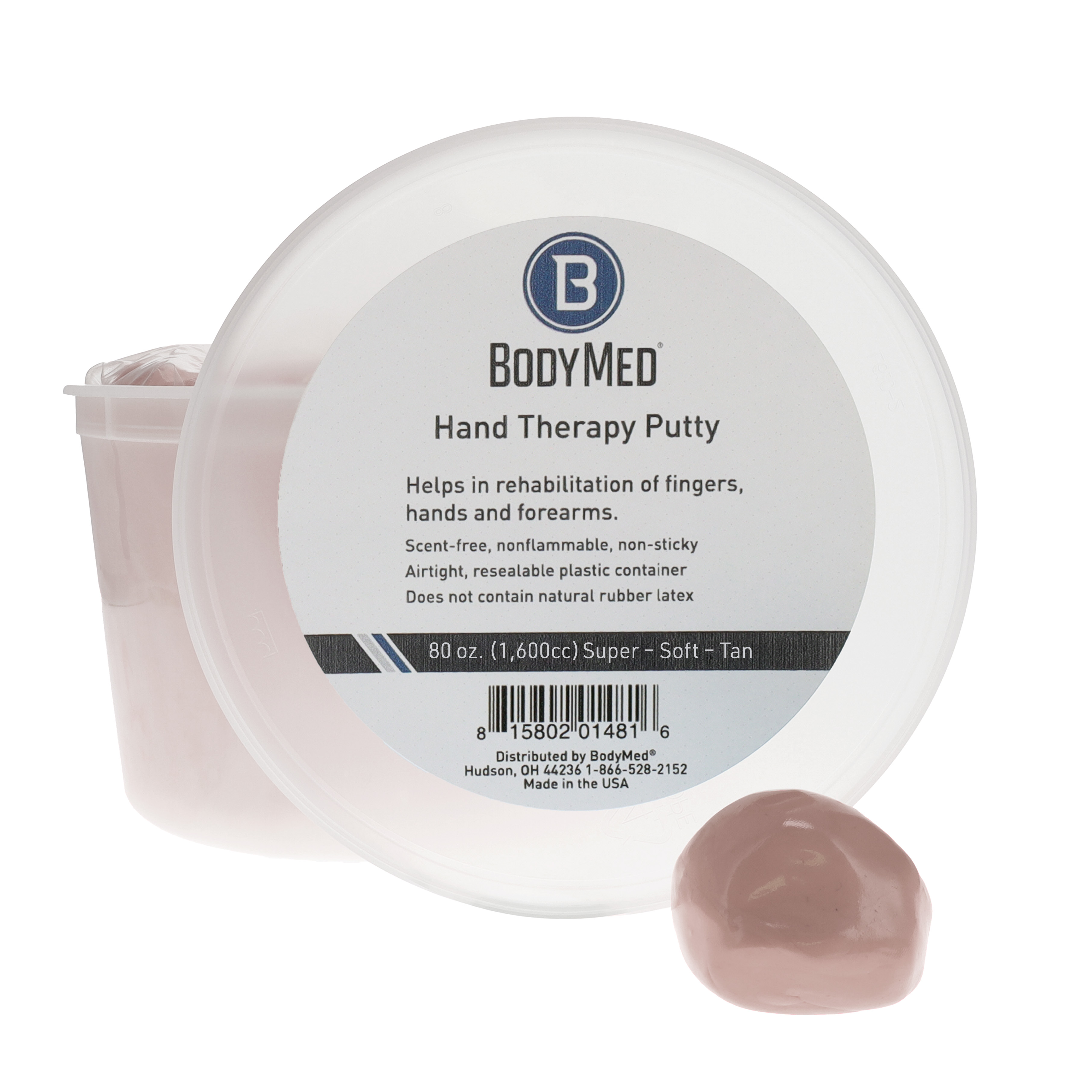 Body Sport Standard Hand Therapy Putty, Tan, 80 Oz., Superior-Soft ...